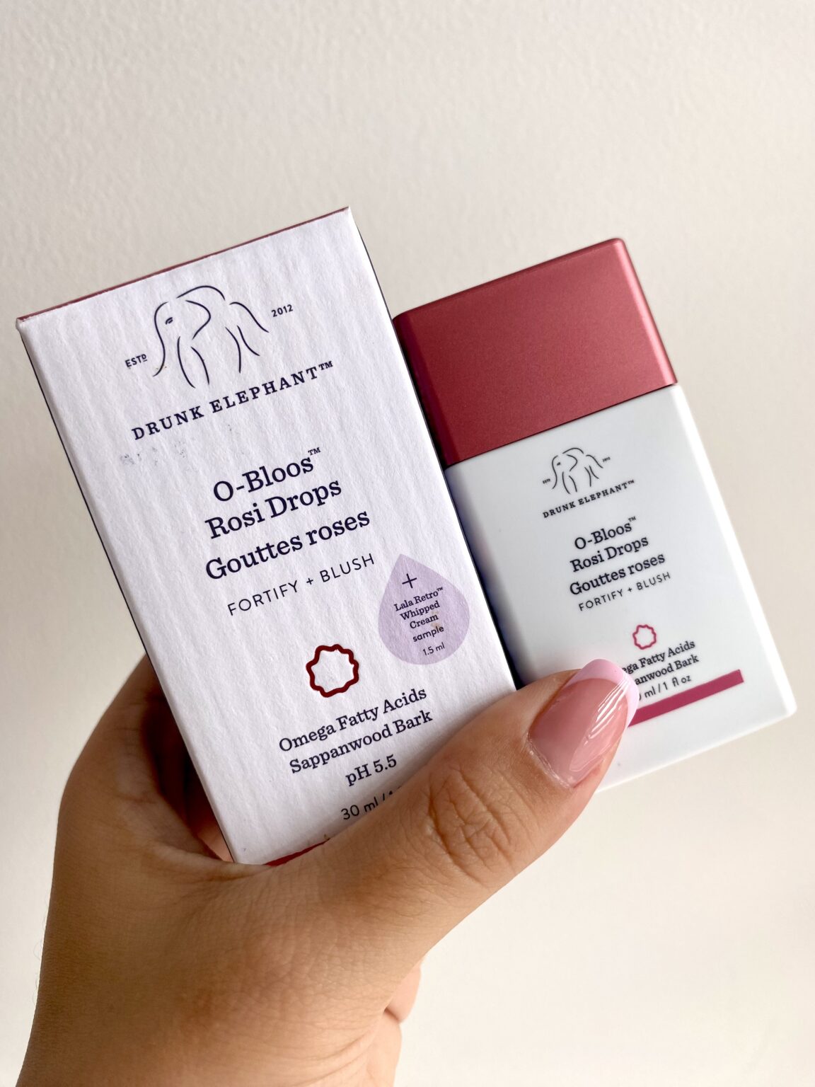 O-Bloos™ Rosi Glow Drops Drunk Elephant | Maskara Makeup